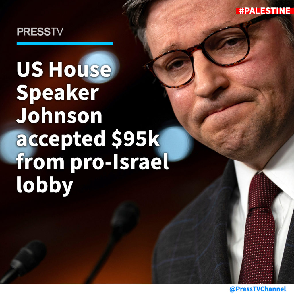 US 🇺🇸 House Speaker Johnson accepted $95k from pro-Israel 🇮🇱 lobby💵 ...