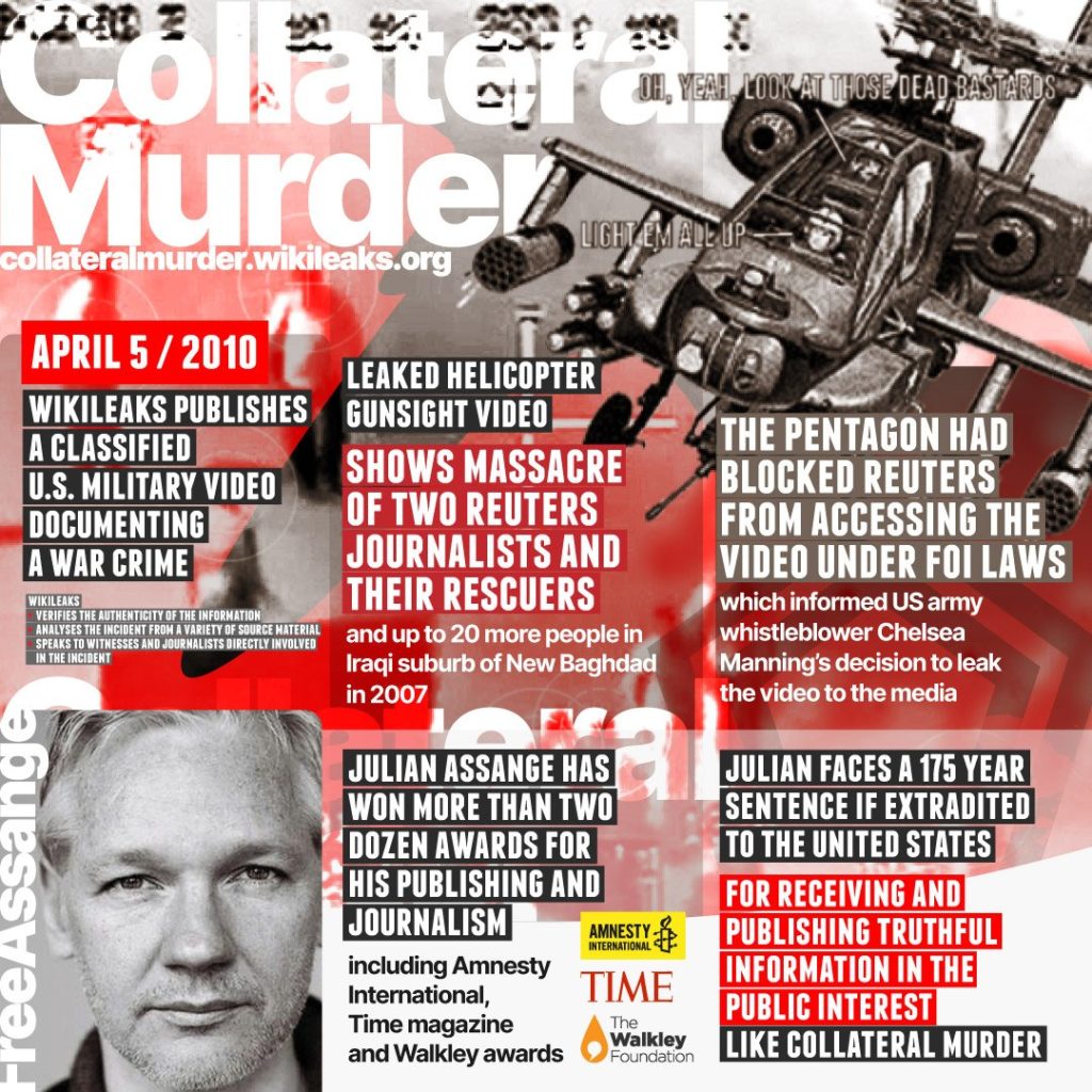 14 years ago today Julian Assange 🇦🇺 published the Collateral Murder ...